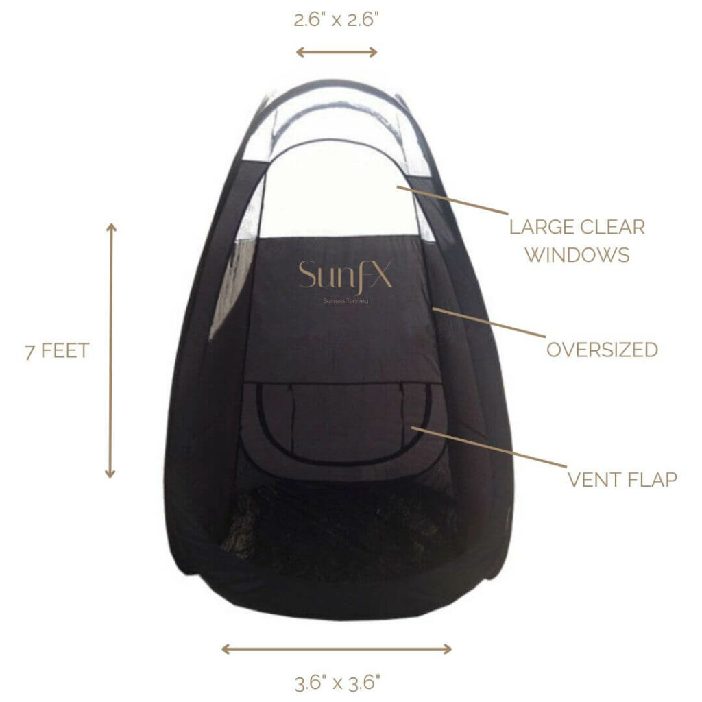 Portable Pop Up Tan Tent | SunFX Pro Equipment